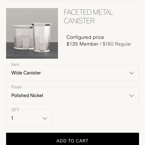 Restoration Hardware | Bath | Restoration Hardware Wide Canister And ...